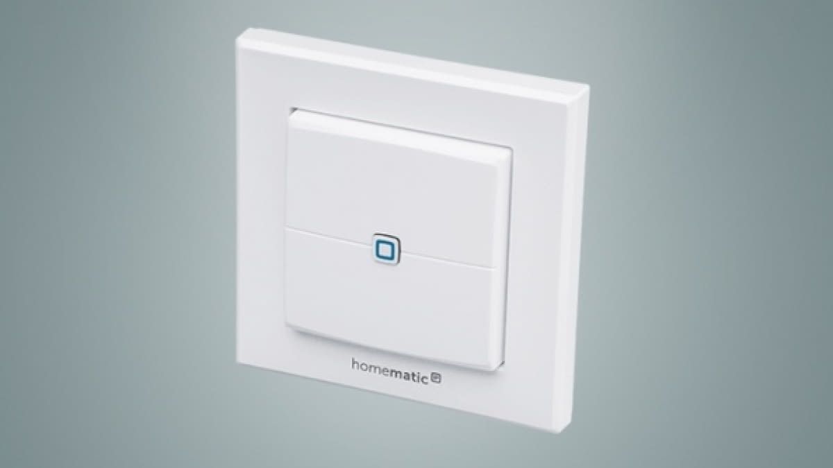 Homematic IP Wandtaster | Funk-Wandtaster mit zwei Kanälen