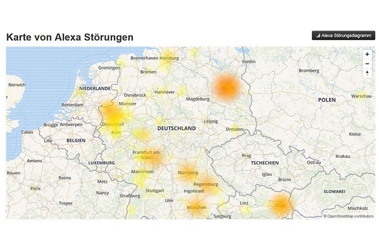 Amazon Alexa Störung oder Echo down - das hilft