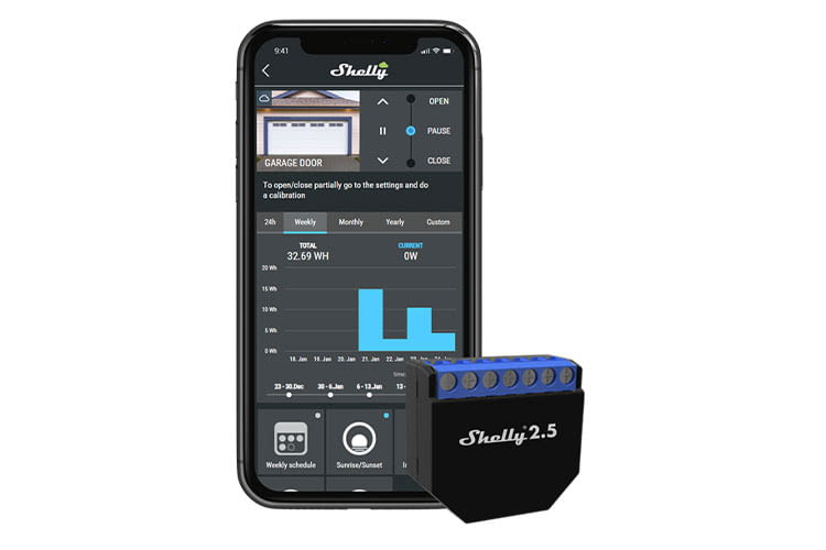Shelly 2.5 im Test-Überblick: WLAN-Unterputzmodul mit 2 Kanälen
